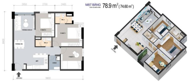 Thiết kế nội thất căn hộ Picity High Park - KDesign